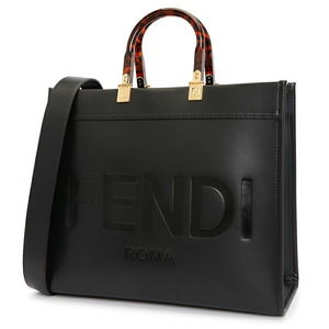 Fendi | Bags | Fendi Tote Shoulder Bag Leather Black | Poshmark